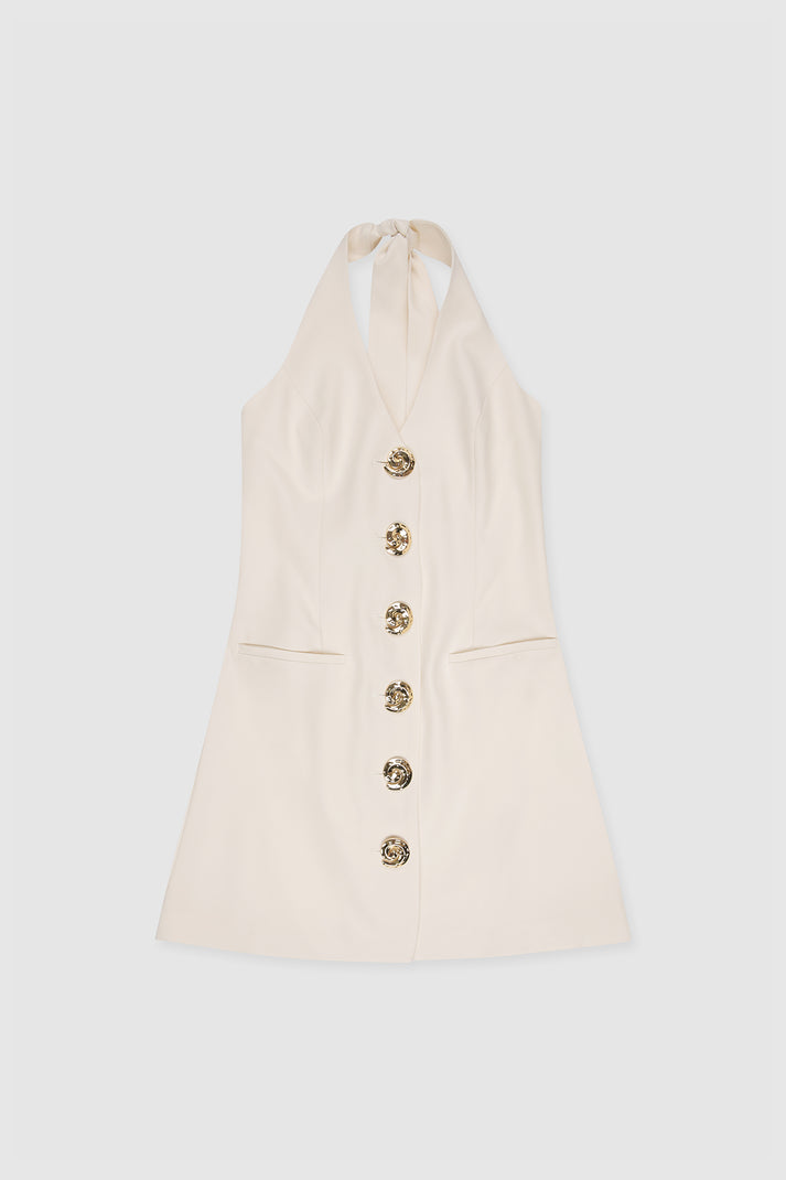Irida Vest Dress - Ivory – The Wolf Gang