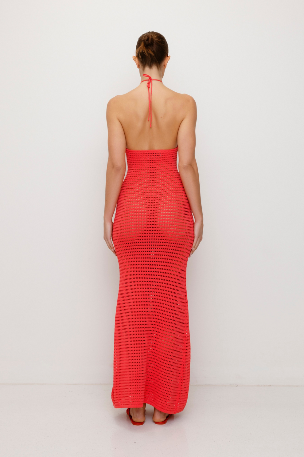 La Monada Knit Maxi Dress - Coral – The Wolf Gang