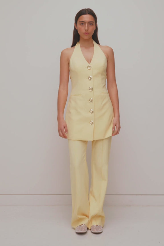 Irida Vest Dress - Butter – The Wolf Gang